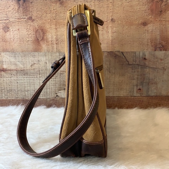 Aurielle | Bags | Aurielle Camel Brown Suede Leather Shoulder Bag ...